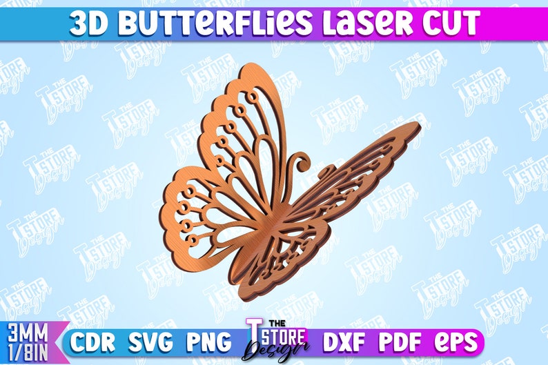 3d Butterfly Laser Cut, 3D Butterflies and Dragonflies, 3d Dragonfly ...