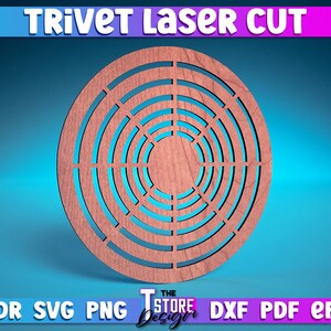 Trivet Laser Cut Bundle Trivet Laser Design Laser Cut SVG Bundle CNC ...