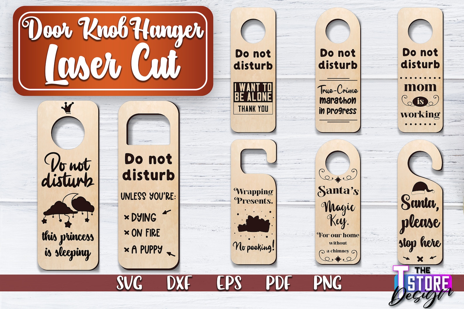 Door Knob Hanger Laser Cut SVG Bundle Door Knob Design - Etsy