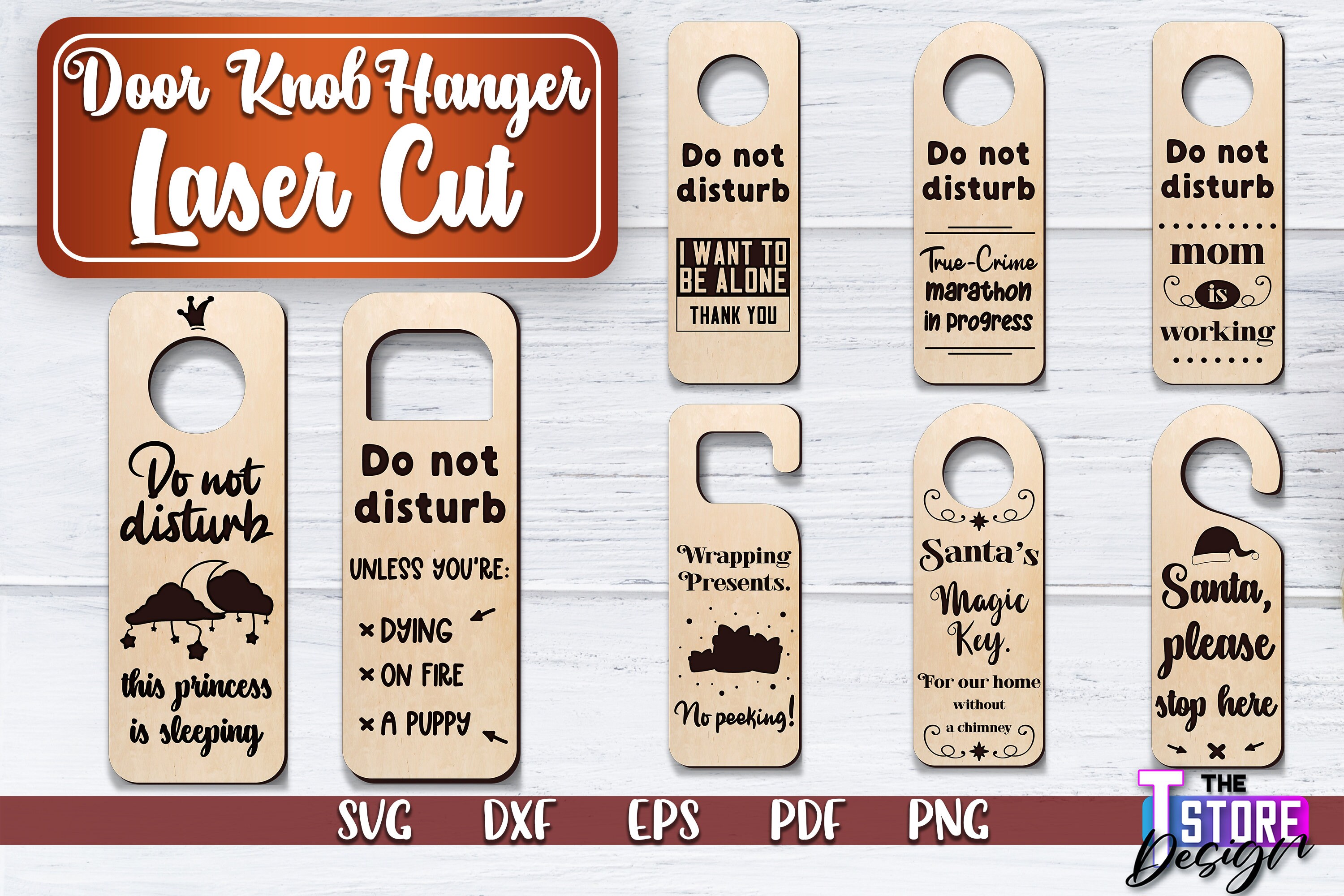Door Knob Hanger Laser Cut Svg Bundle Door Knob Design Etsy
