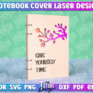 Notebook Laser Cut SVG Bundle | Journal Cover SVG Design | Notebook ...