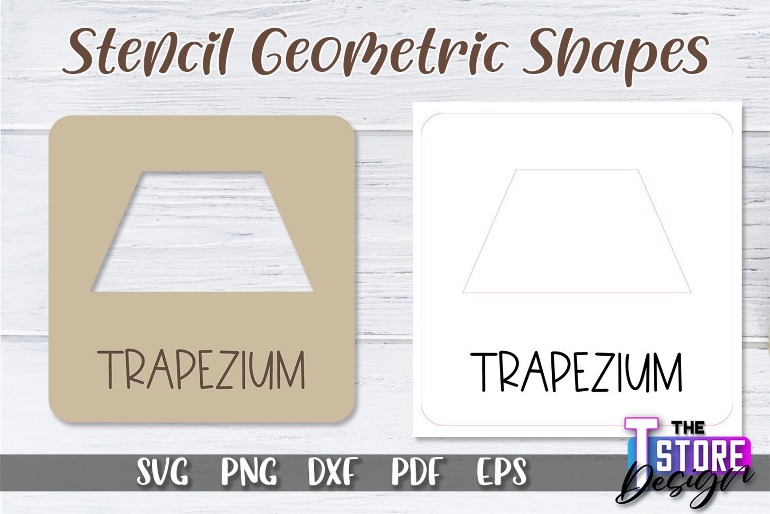 Stencil Geometric Shapes SVG Bundle | Stencil SVG Design | Cut Files ...