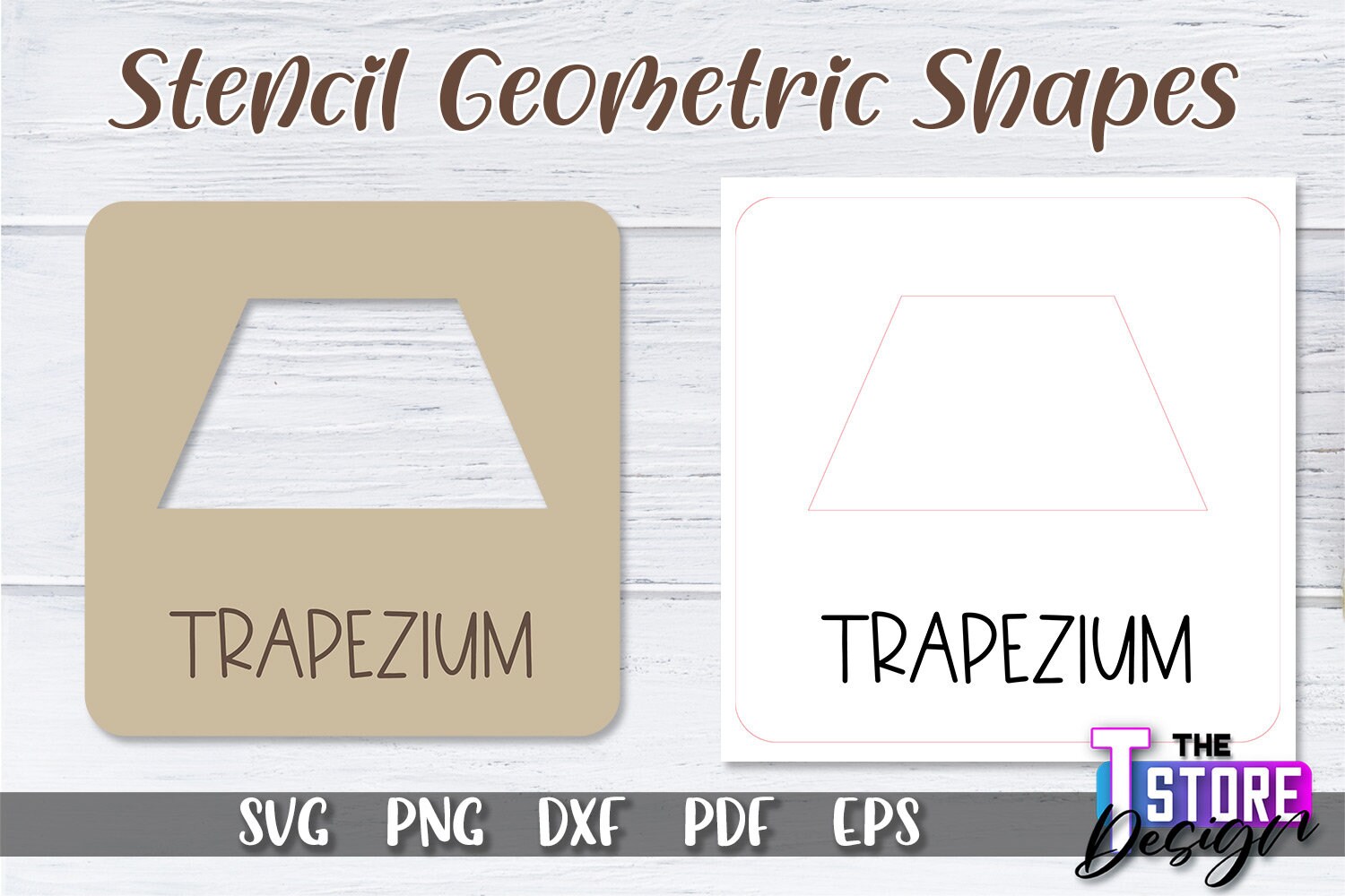 Stencil Geometric Shapes SVG Bundle | Stencil SVG Design | Cut Files ...