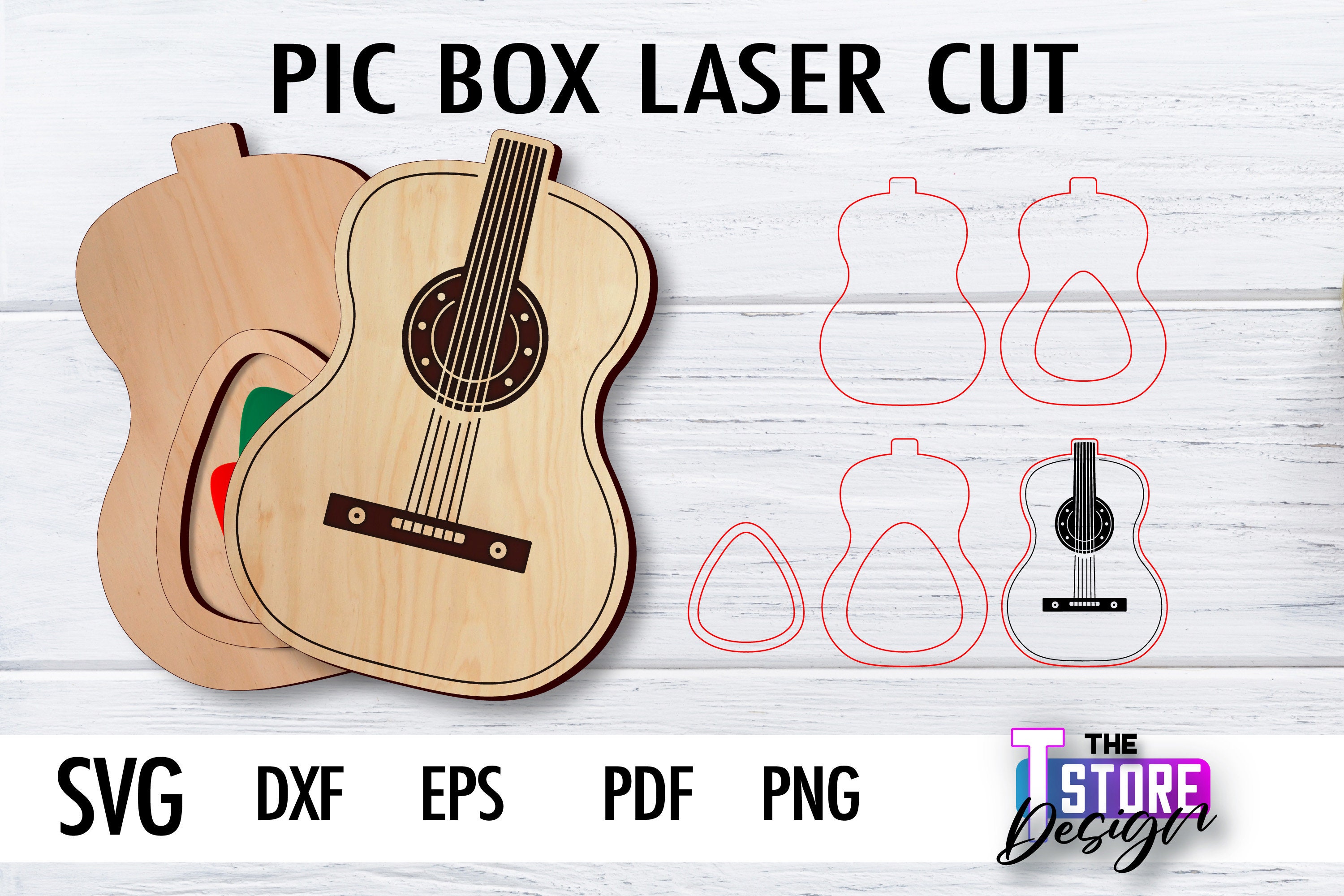 Pic Box Laser Cut SVG Bundle | Pic Box SVG Design | Laser Cut Files ...