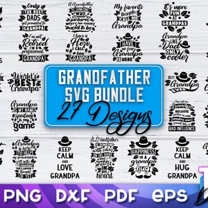 Grandpa SVG Bundle | Grandparents SVG Bundle | Grandfather SVG - Etsy