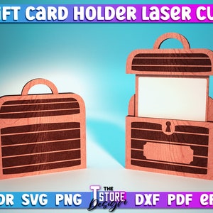Gift Card Holder Laser Cut SVG Bundle | Card Holder SVG Design | Laser ...