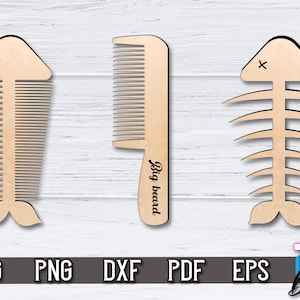 Beard Comb Laser Cut | Beard SVG Design | Laser Cut Files | CNC Files ...