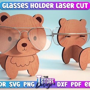 Glasses Holder Laser Cut SVG Bundle | Accessories Holder Laser Cut SVG ...
