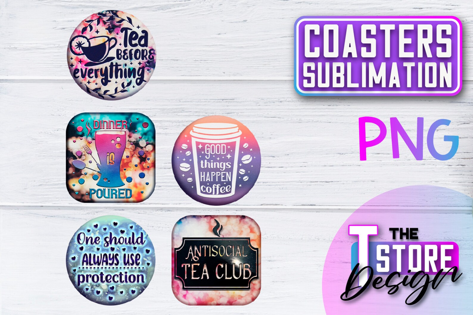 Coasters Sublimation | PNG Design | Funny Sarcastic | Coasters ...