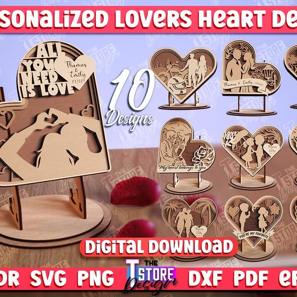 Laser Cut Hearts - Etsy