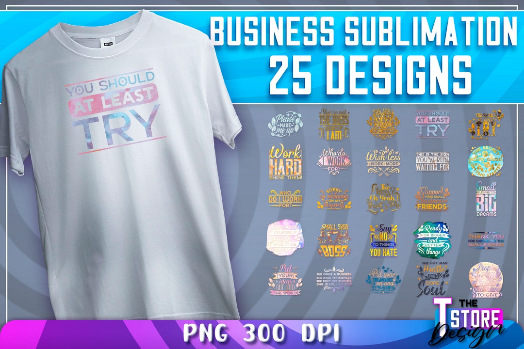 Business Sublimation Business PNG Design Team Quotes Sublimation V.2 - Etsy