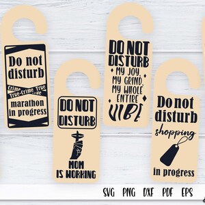Door Knob Hanger SVG Bundle Door Knob Design Funny Sayings - Etsy