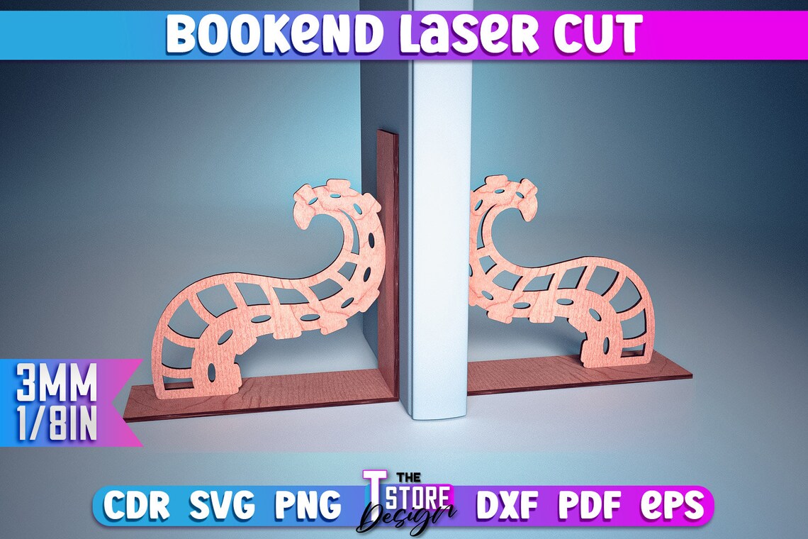 Bookend Laser Cut SVG Bundle |book SVG Design | Laser Cut Files - Etsy
