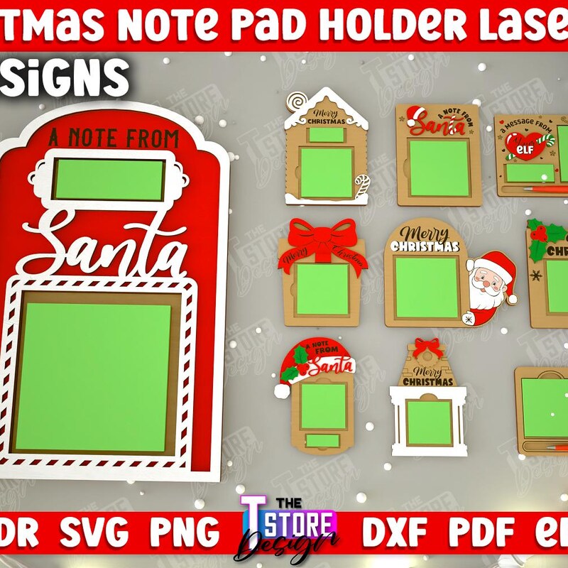 Christmas Post It Notes - Etsy