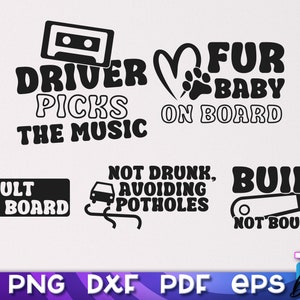 Car Stickers SVG Bundle | Car Decals SVG | Vehicle Decal SVG V.3 - Etsy