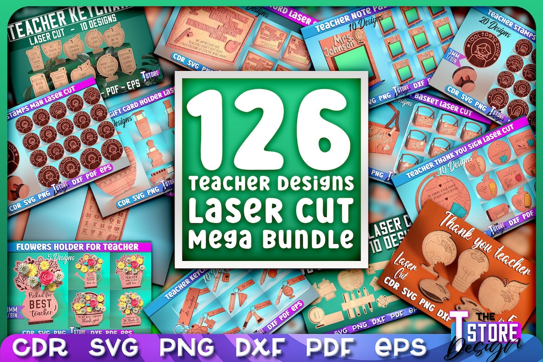 Huge Teacher Laser Cut Mega Bundle SVG | School CNC Files | Teacher ...