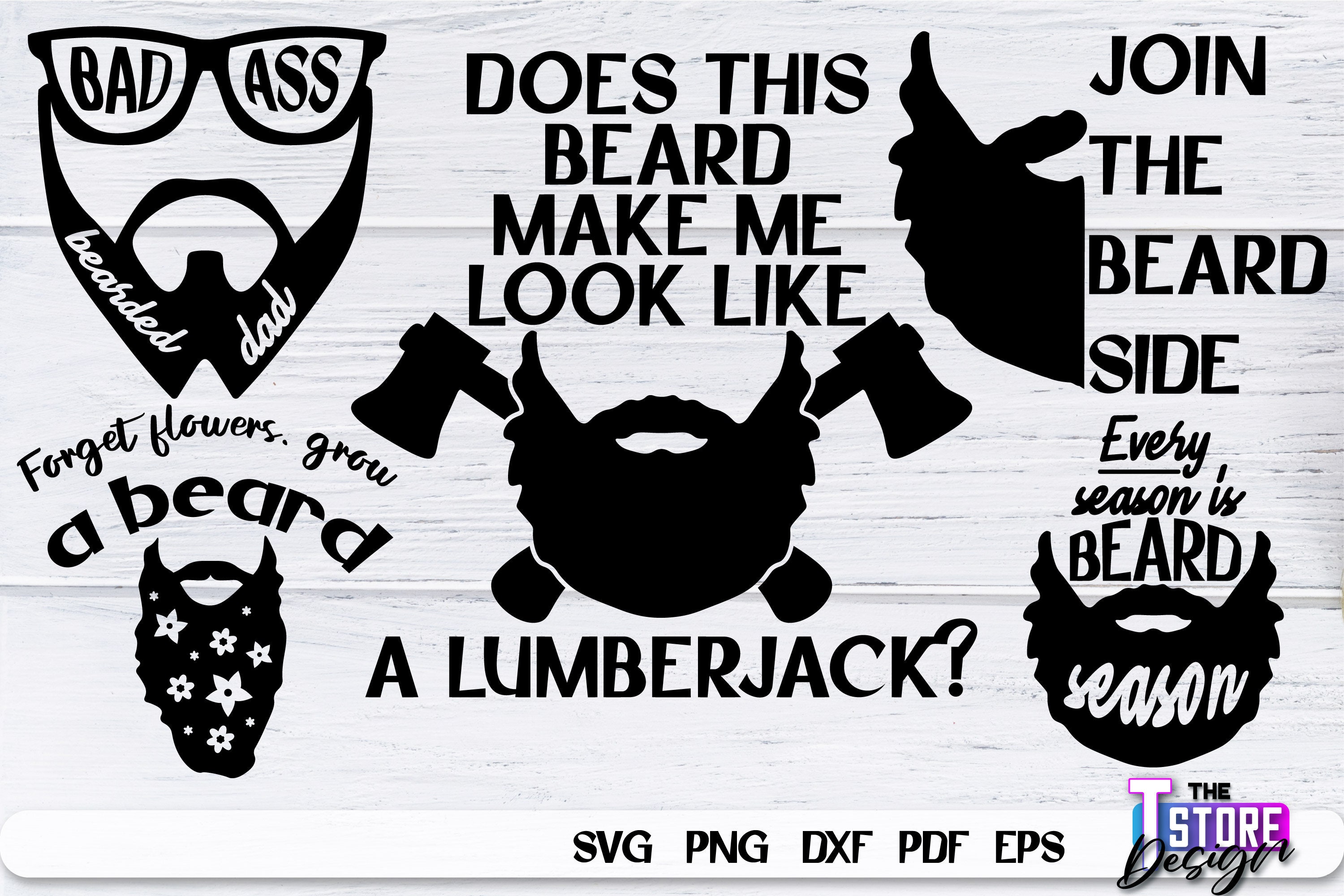 Beard SVG Design Funny Quotes SVG Design Bearded Men SVG - Etsy