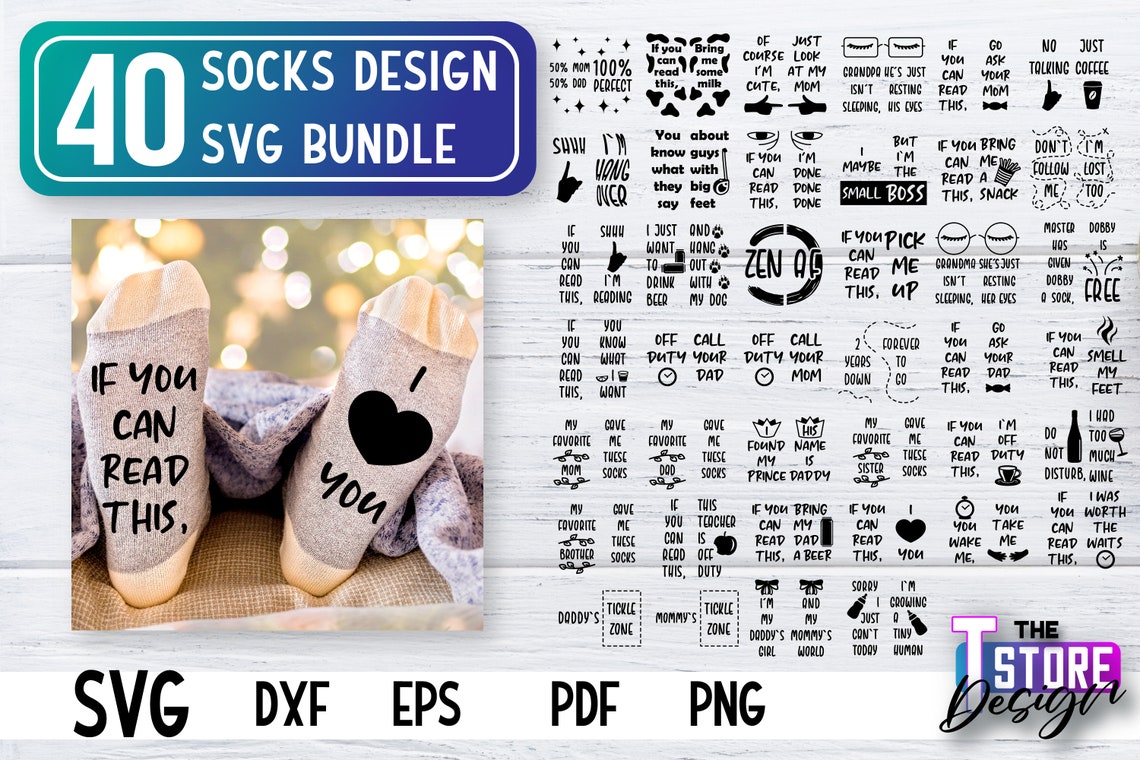 Funny Socks Quotes SVG Bundle | Funny SVG Design | Quotes SVG V.2 - Etsy