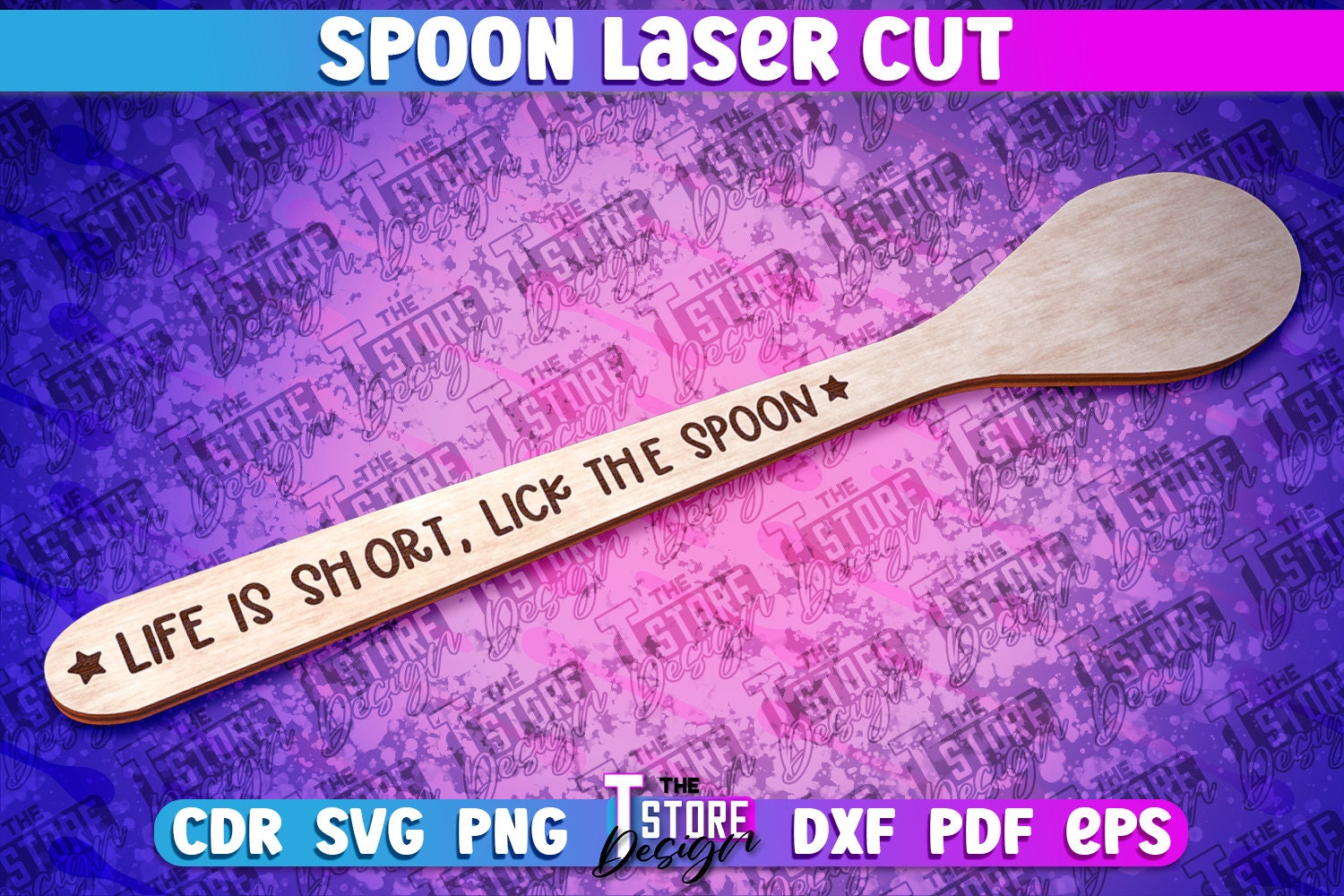 Spoon Laser Cut SVG Bundle | Spoon Engraving Quotes Design | Home Decor ...