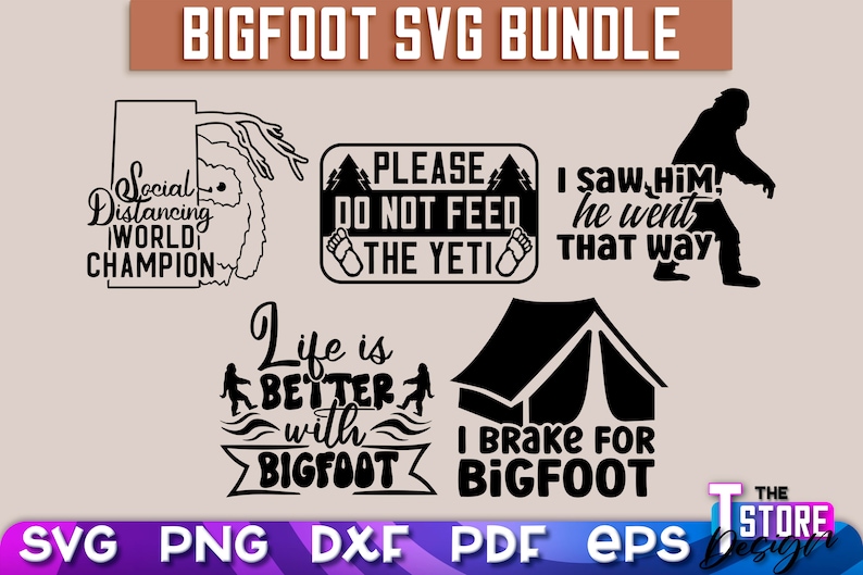 Bigfoot SVG Bundle Bigfoot SVG Yeti Quotes SVG Funny - Etsy