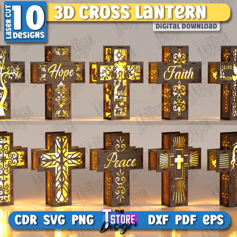 Christian Easter 3d Laser - Etsy