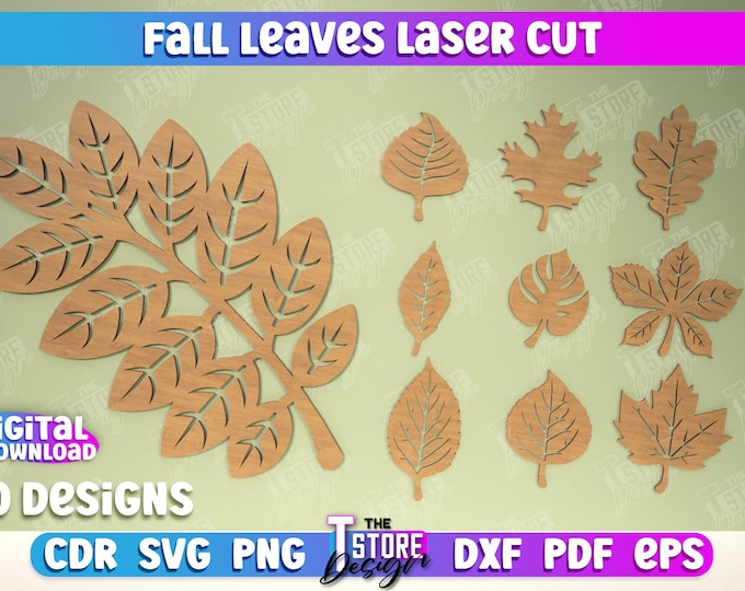 Autumn Leaves SVG Cut Files (svg Dxf Png Eps Jpeg) Silhouette & Cricut ...
