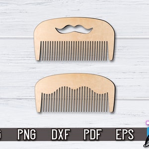 Beard Comb Laser Cut | Beard SVG Design | Laser Cut Files | CNC Files ...