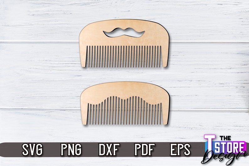 Beard Comb Laser Cut Beard SVG Design Laser Cut Files - Etsy