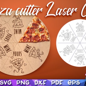 Pizza Cutter Laser Cut | Kitchen SVG Design | Laser Cut Files | Pizza ...
