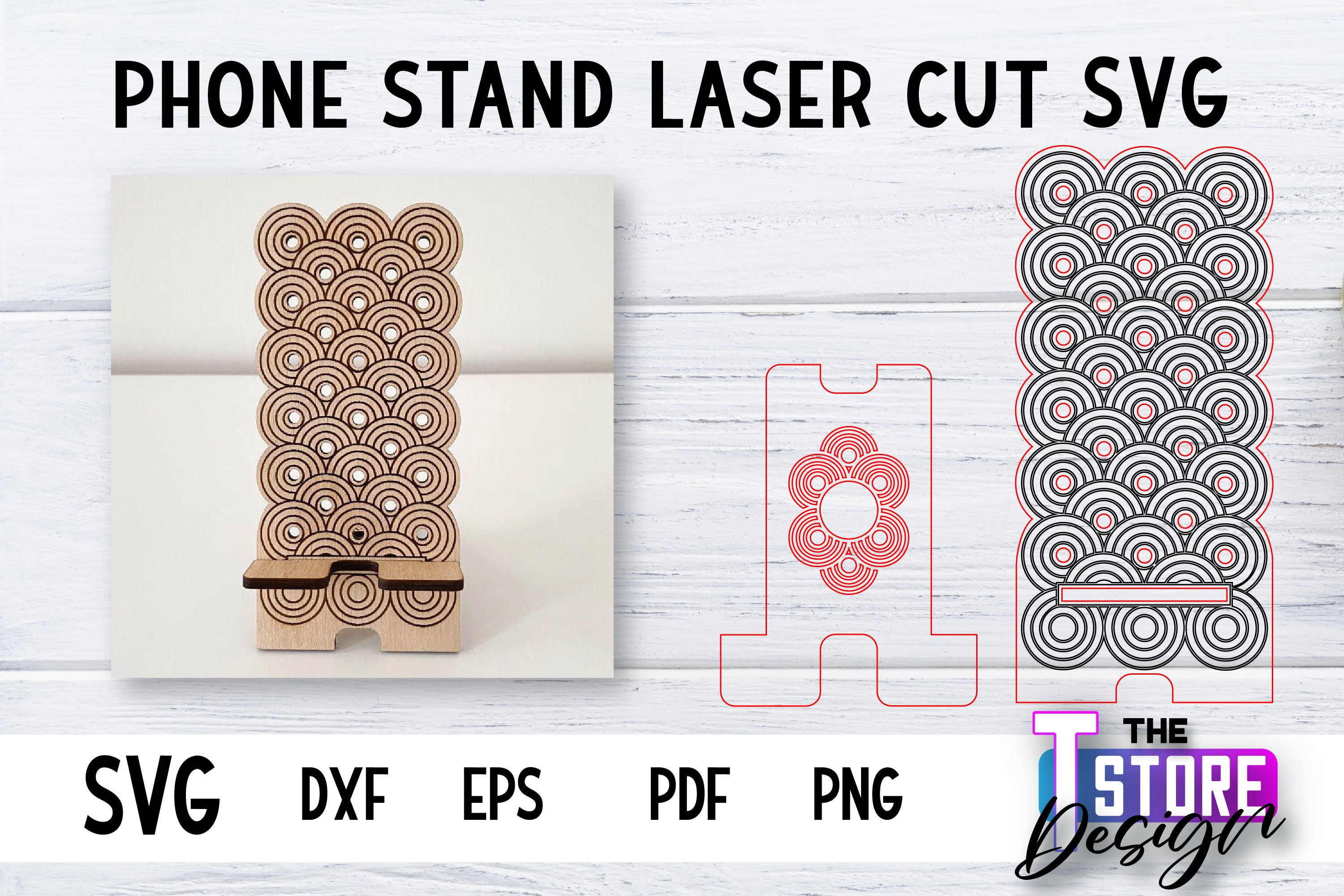 Phone Stand Laser Cut SVG | Cell Phone Stand SVG Bundle - Etsy Australia