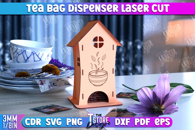 Tea Bag Dispenser, Wooden Tea Box, Tea Bag Storage, Tea House Box, Tea ...