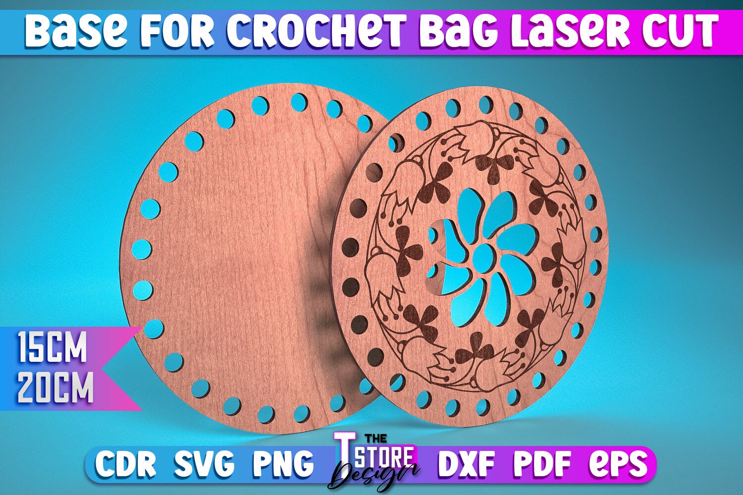 Base for Crochet Laser Cut SVG Bundle Crochet SVG Design - Etsy Australia