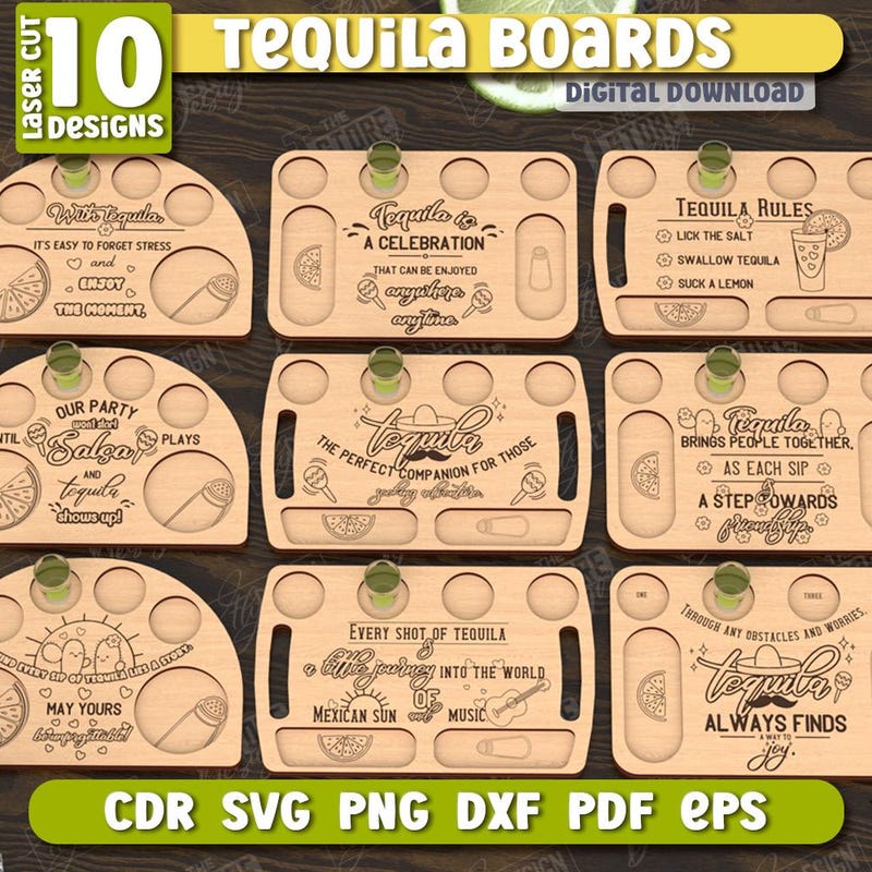Wooden Tequila Display - Etsy
