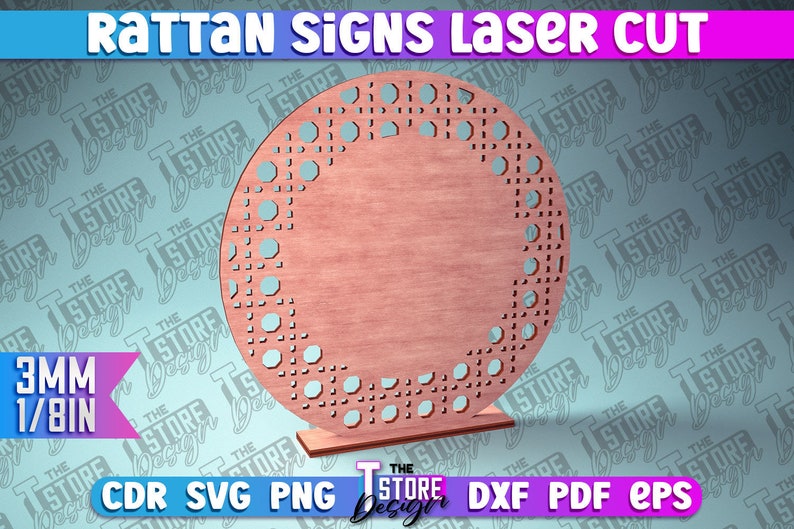 Rattan Signs Laser Cut Bundle | Rattan Home Laser Design | Rattan ...