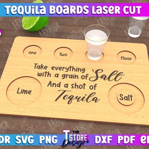 Tequila Shot Boards Lasercut Bundle, Tequila Trays Laser Cut, Tequila ...