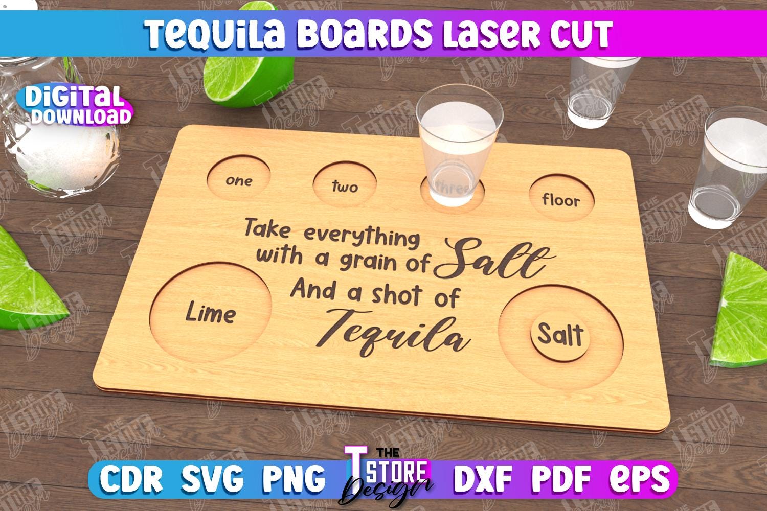 Tequila Shot Boards Lasercut Bundle, Tequila Trays Laser Cut, Tequila ...