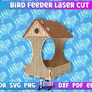 Bird Feeder Laser Cut Design | Bird Feeder SVG | Birds Feeder House ...