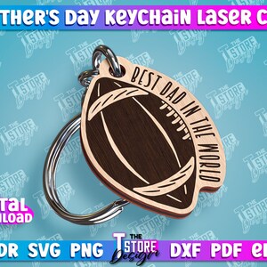Father's Day Keychain Laser Cut Bundle | Dad Gift Lasercut SVG | Tool ...