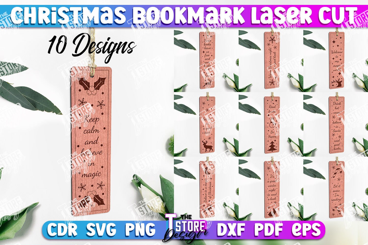 Bookmark Laser Cut Mega Bundle SVG | Bookmark CNC Files | Book Lover ...