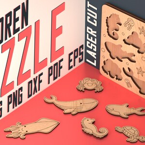 Children Puzzle Laser Cut | Children SVG Design | Laser Cut Files ...