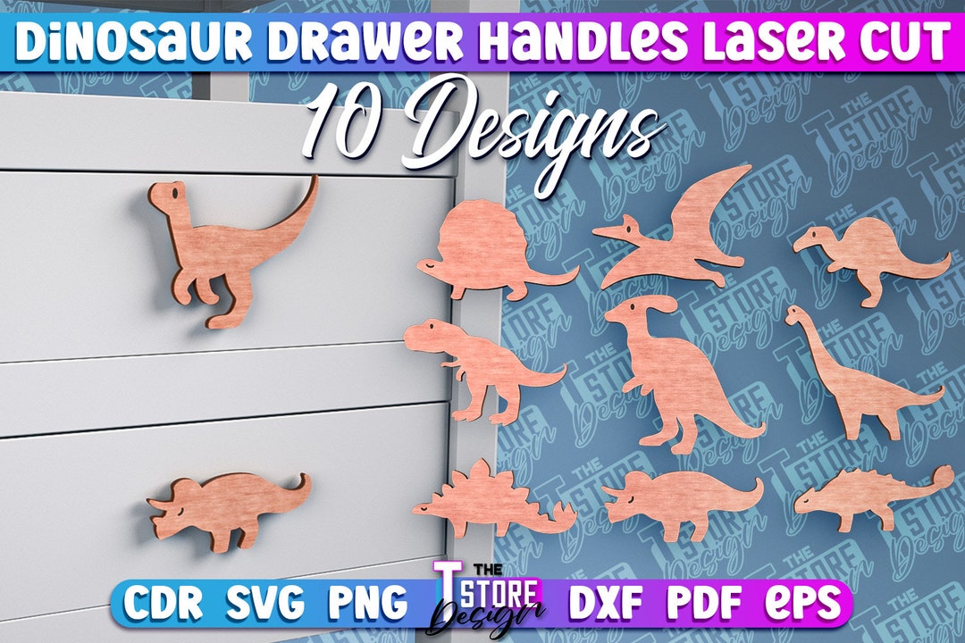Dinosaur Drawer Handles Design | Dino Drawer Knobs | Dinosaur Drawer ...
