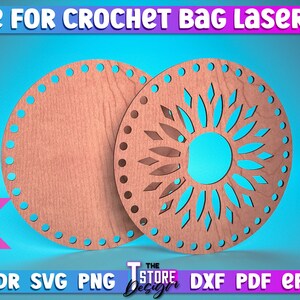 Base for Crochet Laser Cut SVG Bundle | Crochet SVG Design | CNC Files ...
