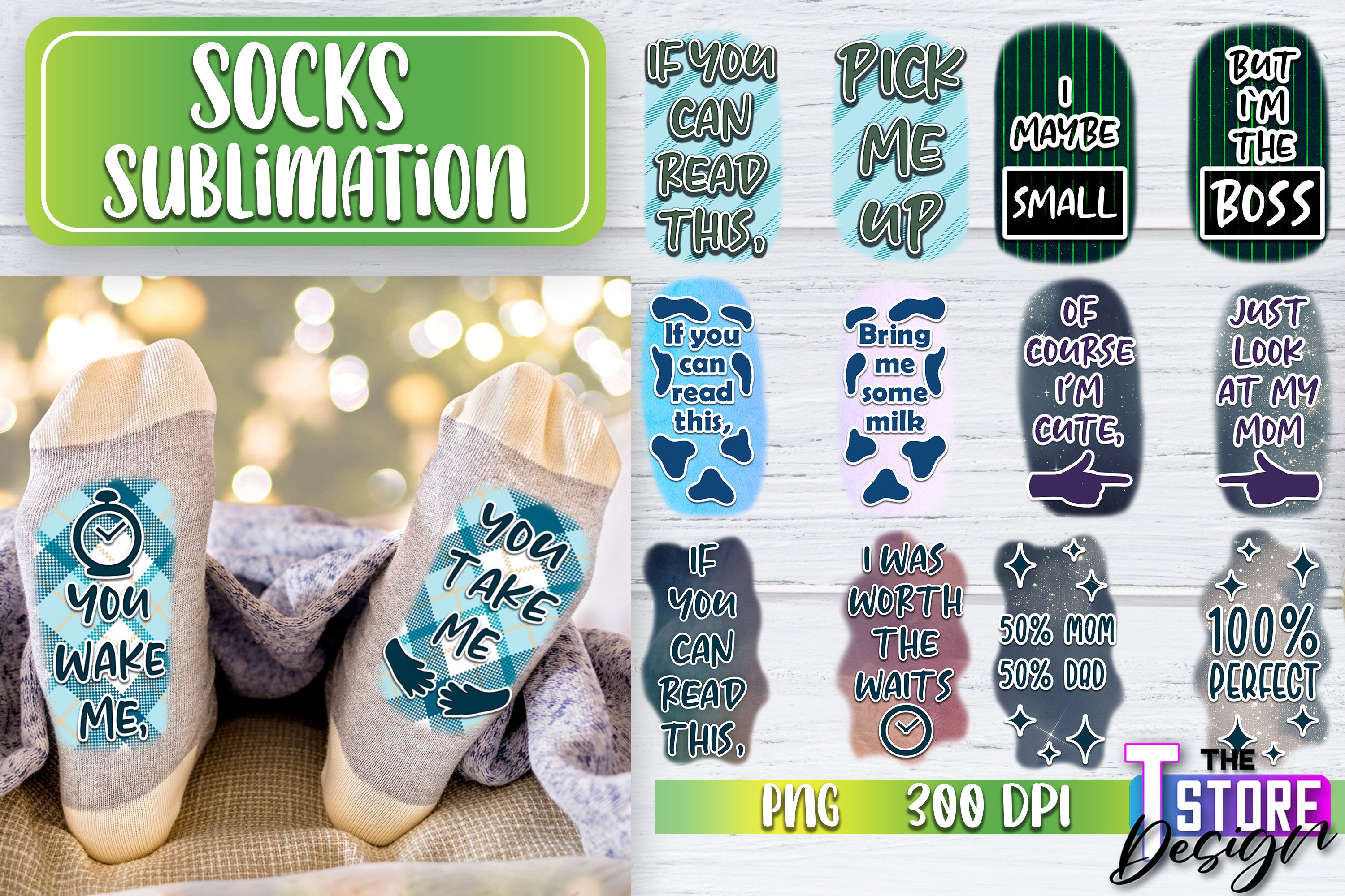Funny Socks Quotes Sublimation Bundle | Funny Sublimation Design V.2 - Etsy