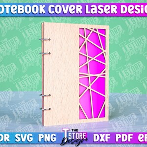 Notebook Laser Cut SVG Bundle | Journal Cover SVG Design | Notebook ...