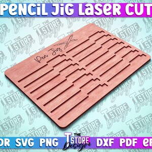 Pencil Jig Laser Cut SVG Bundle | Pen Engraver SVG File | Watch Band Engraving - Etsy