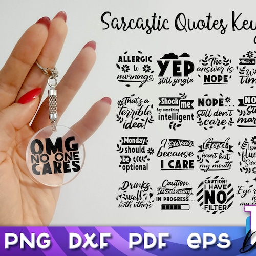 Retro Quotes Keychain SVG Bundle Funny Keychain Quotes SVG - Etsy