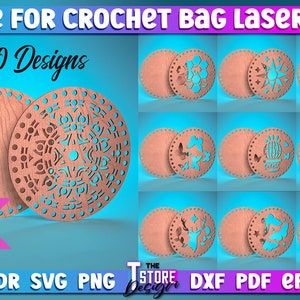 Base for Crochet Laser Cut SVG Bundle | Crochet SVG Design | CNC Files ...