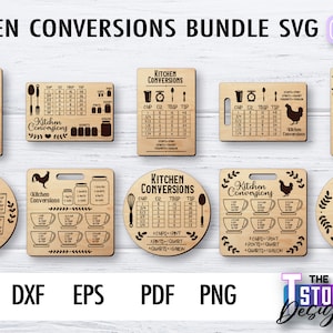 Decorative Kitchen Conversion | Kitchen SVG Design | Laser Cut Files - Etsy