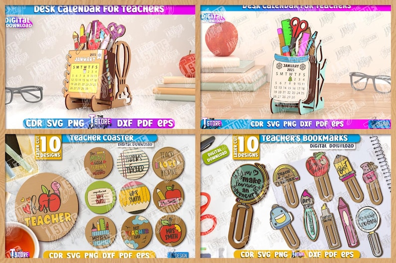102 Teacher Mega Bundle Laser Cut, Teacher Mega Bundle Engraving SVG ...