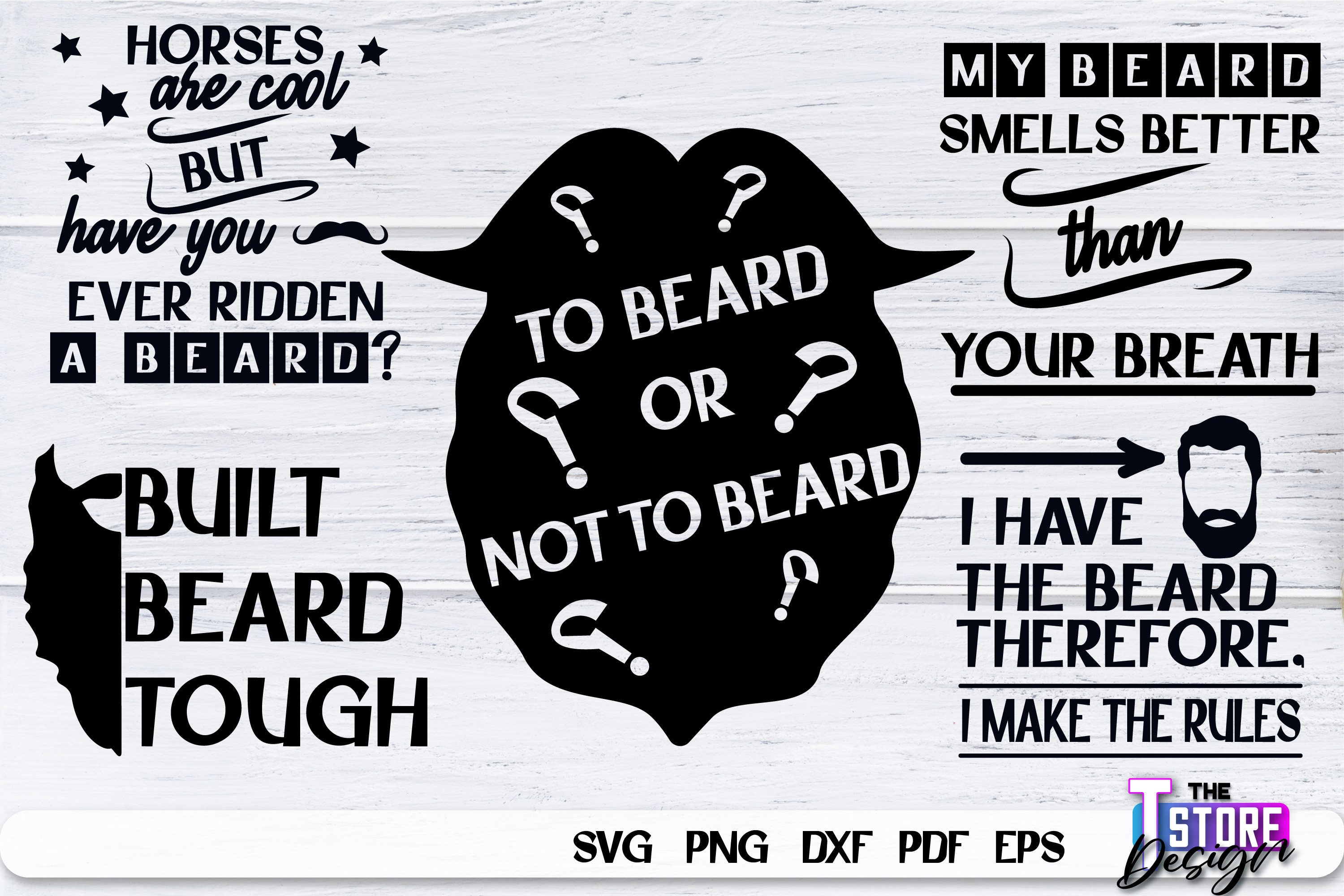 Beard SVG Design Funny Quotes SVG Design Bearded Men SVG - Etsy